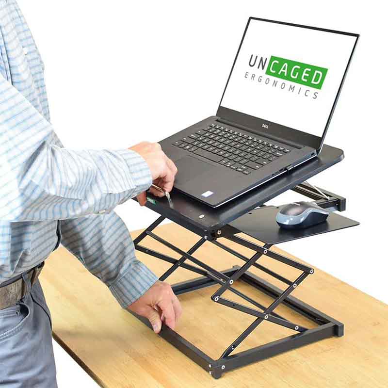 CD4 Ergonomic Laptop Stand and Standing Desk - PC Clinic Ltd