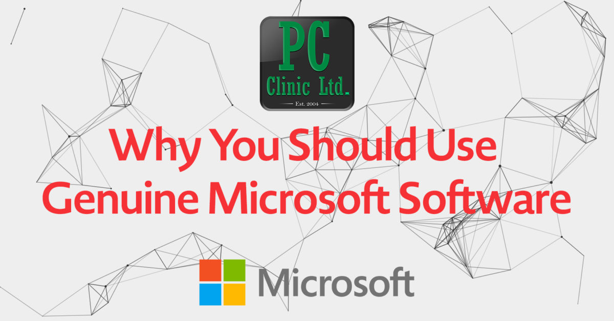 Why You Should Use Genuine Microsoft Software
